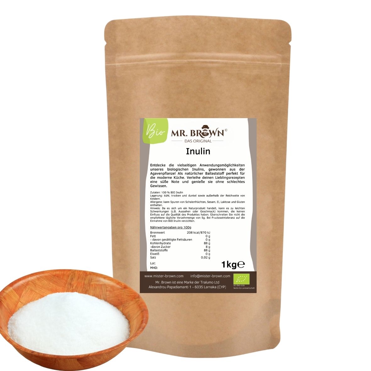 BIO Inulin 1kg – MR. BROWN Shop